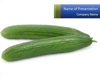 Fresh Cucumbers PowerPoint Template Backgrounds Google Slides ID 0000016985