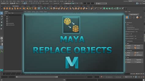 Replace Objects Tool Maya Tutorial Youtube