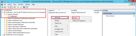 Microsoft Ad Fs Iis 8 Create A Csr And Install Ssl Certificate