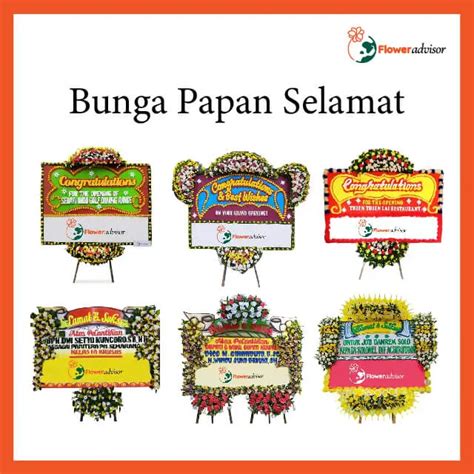Custom Karangan Bunga Papan Ucapan Selamat Single Indonesia