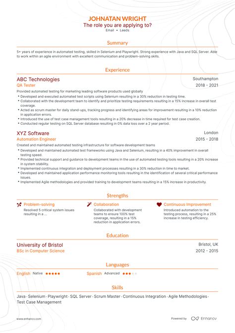 3 Qa Tester Cv Examples For 2023