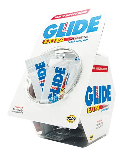 Anal Glide Extra Sample Packet Box Of 50