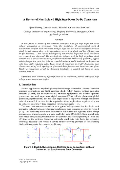 A Review Of Non Isolated High Step Down Dc Dc Converters