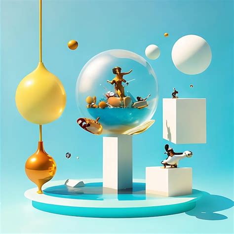 Premium Photo A Futuristic Floating Objects With Antigravity Technology