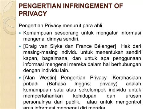 Slide Infringement Of Privacy Pptx