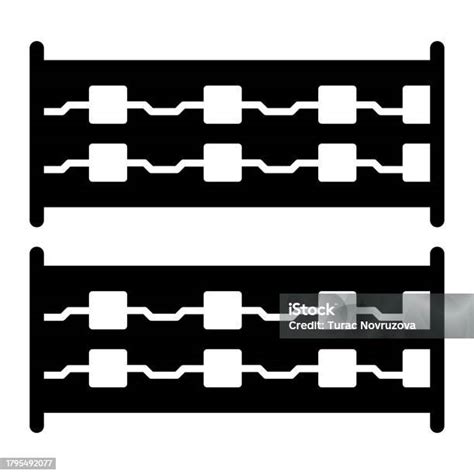 간단한 인쇄 회로 기판 레이아웃 솔리드 아이콘 전자 개념 흰색 배경에 간단한 Pcb 벡터 기호 글리프 스타일 아이콘 모바일 개념 웹 디자인 벡터 그래픽 Cpu에 대한 스톡