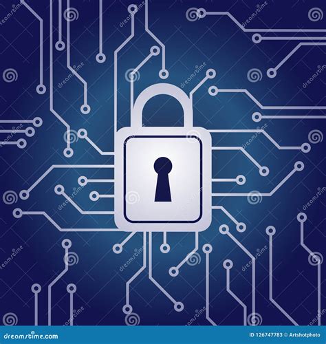 electronic lock icon elements of cyber security icon premium quality