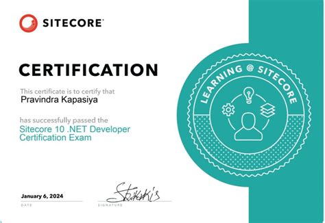 pravindra singh kapasiya on linkedin sitecore certification