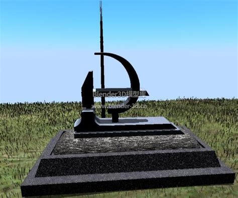 Blender 苏联雕塑3d模型素材资源免费下载 Blender3d模型库