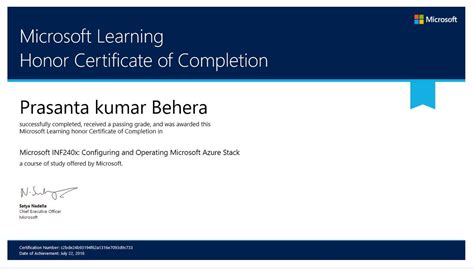 completed the azure stack learning module successfully