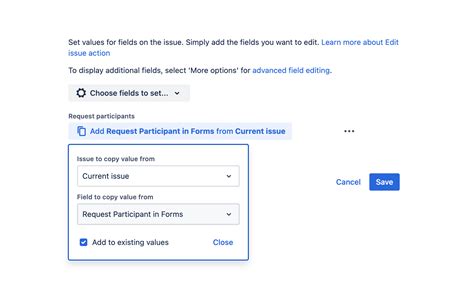 Link Request Participant Field To Multiple Form Fields Jira And Jira