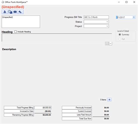 Progress Billing AbacusNext Client Services