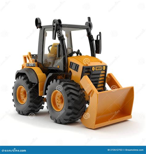 Tiny Toy Front Loader Generative Ai Stock Illustration Illustration Of Vehicle Front 272612753
