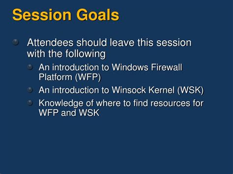 Ppt Windows Filtering Platform And Winsock Kernel Next Generation