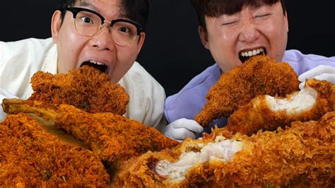 토마호크를 통 째로 튀겨서 육즙파티 왕돈까스 먹방 Asmr Youtube