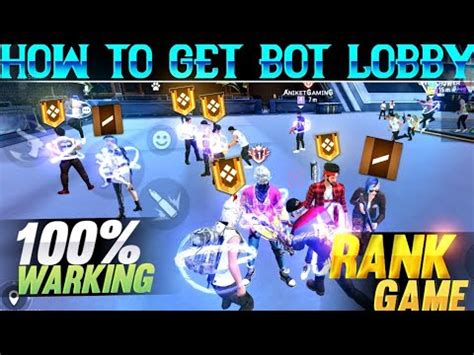 How To Get Bot Lobby In Ranked Game Free Fire Noob Lobby Trick Free Fire Bot Lobby Trick