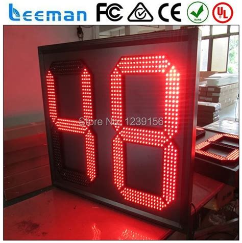 Leeman Digits Countdown Timer LED Digital Clocks LED Red Clock Countdown Timer Showing Number