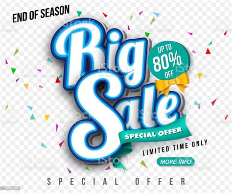 판매 배너 투명 도식 디자인 빅 세일 스페셜 최대 80 할인 슈퍼 세일 시즌 종료 스페셜 오퍼 배너 벡터 일러스트레이션을 참조하십시오 개성 개념에 대한 스톡 벡터 아트 및