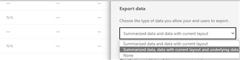 export data feature disable for some users others should have this