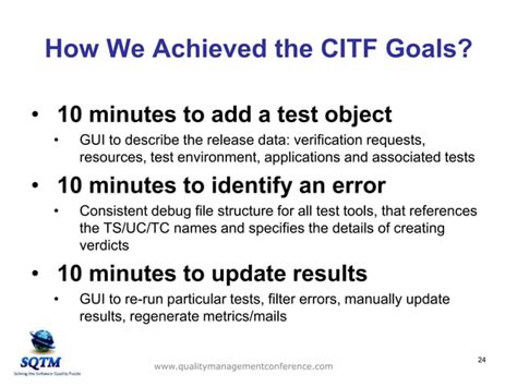 A Continious Integration Test Framework Ppt