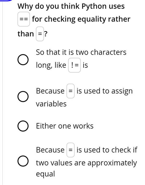 Why Do You Think Python Uses For Checking Studyx