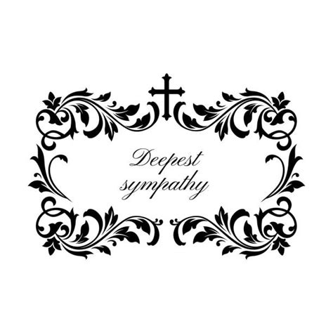 40 With Deepest Sympathy Card Stock Illustrations Royalty Free Vector