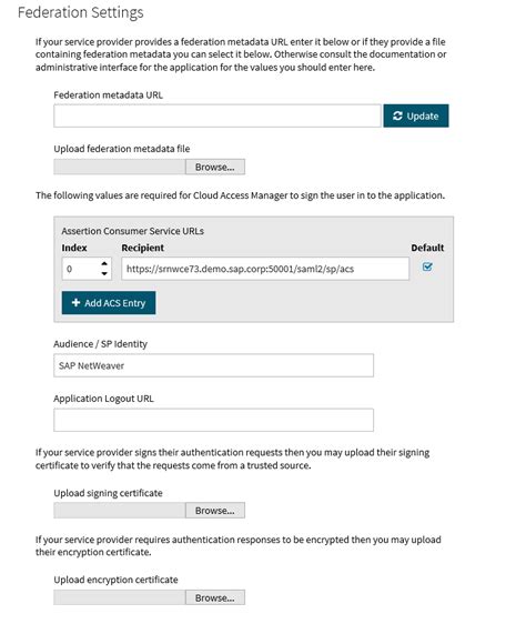 Cloud Access Manager 814 How To Configure For Sso To Sap Netweaver