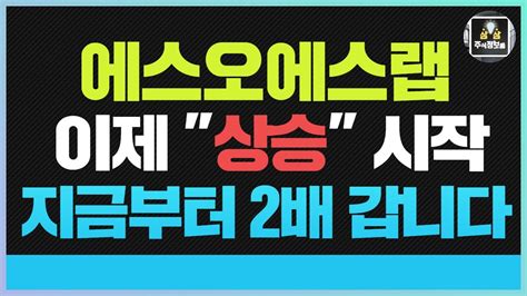 에스오에스랩 주가전망 에스오에스랩 주가설마 아직도 없으세요일론머스크 관련주로 에스오에스랩 분석 결과 앞으로 더 오를수 있는 이유 3가지는퓨런티어 넥스트칩 스마트