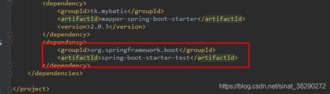 spring boot中pom xml文件注入test测试依赖时报错 spring boot 测试类 无法 pom csdn博客