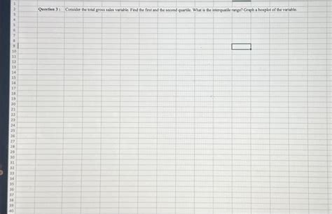 solved 1 2 3 questien 3 consider the total gross sales