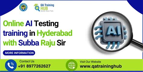 Ai Testing Training In Hyderabad Qa Training Hub Subba Raju Sir