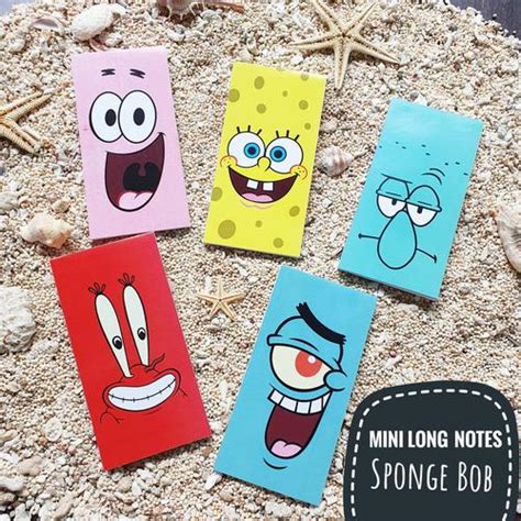Jual Spongebob Mini Long Notes Buku Catatan Tulis Notebook Notepad Souvenirs Hampers Patrick