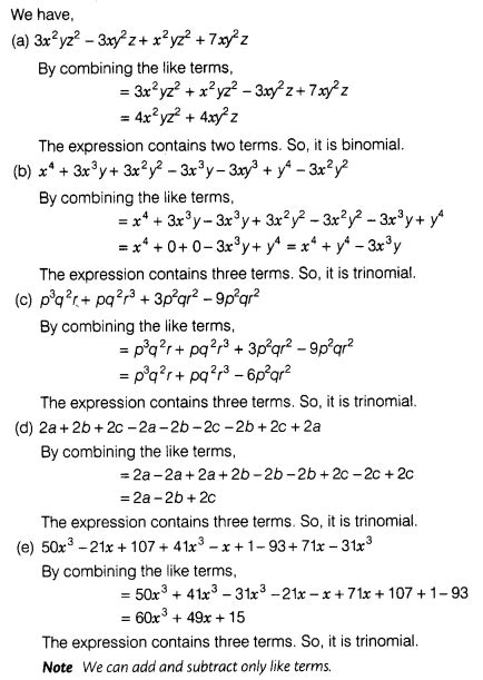 Ncert Exemplar Class 7 Maths Algebraic Expression Cbse Tuts