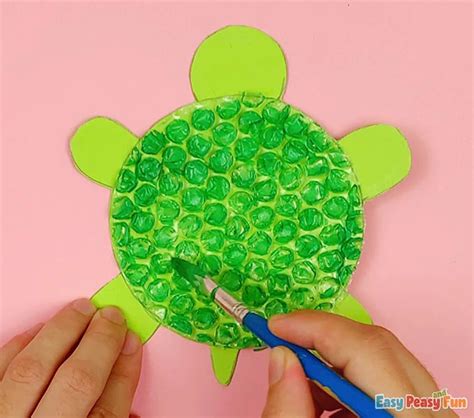 Bubble Wrap Turtle Craft Easy Peasy And Fun