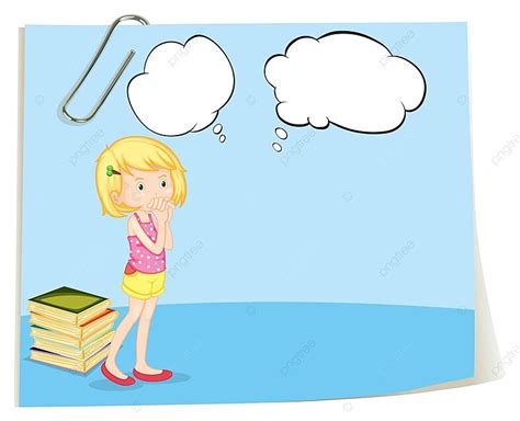 a girl with empty callouts blank empty illustration vector blank