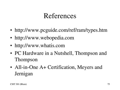 Memory Csit 301 Blum Ppt Download