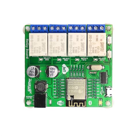 برد کاربردی صنعتی چهار رله Iot بر اساس ماژول Esp32