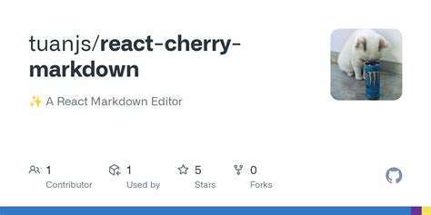 Github Tuanjsreact Cherry Markdown A React Markdown Editor