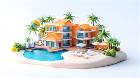 3d Icon As Ai Algorithm And Holiday Resort Concept As An Ai Algorithm