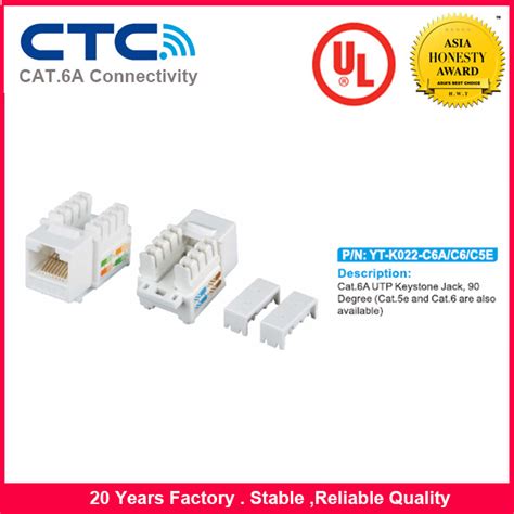CAT A CAT Cat E UTP Dual IDC Keystone Jack RJ Modular Jack CAT And Keystone Jack