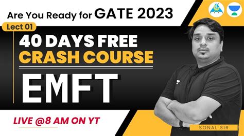 Lect01 Emft Crash Course By Sonal Sir Gate 2023 Youtube