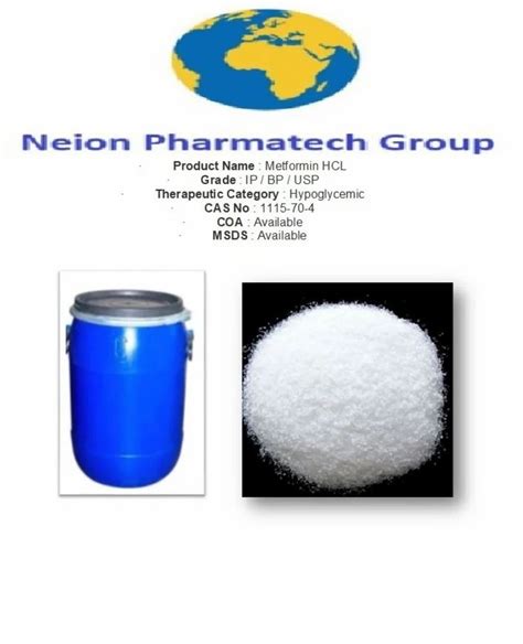 Ip Metformin Hcl Powder At ₹ 200 Kg In Vadodara Id 2855791805955