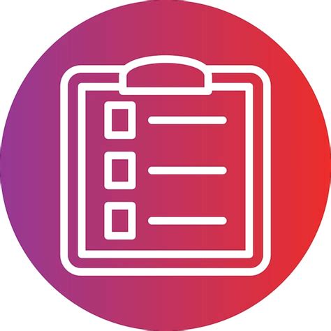 Premium Vector Checklist Icon Style