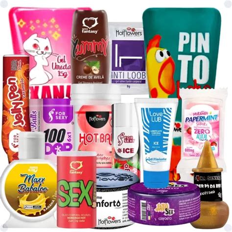 Kit Sex Shop 15 Produtos Eróticos Gel Lubrificante Íntimo Frete Grátis