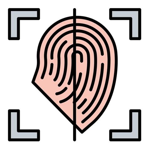 Premium Vector Fingerprint Scanner Vector Illustration Style