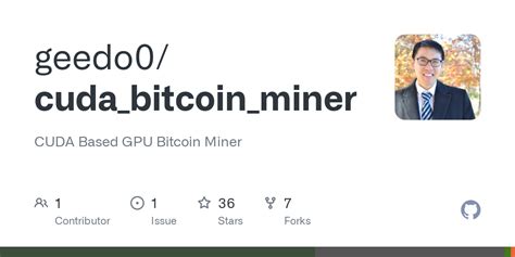 Github Geedo0 Cuda Bitcoin Miner Cuda Based Gpu Bitcoin Miner