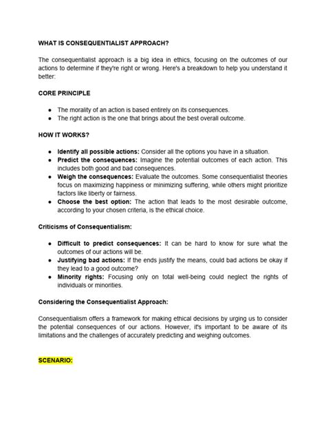 What Is Consequentialist Approach Pdf Social Psychology