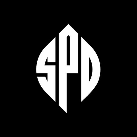 Premium Vector | Spd circle letter logo design with circle and ellipse shape