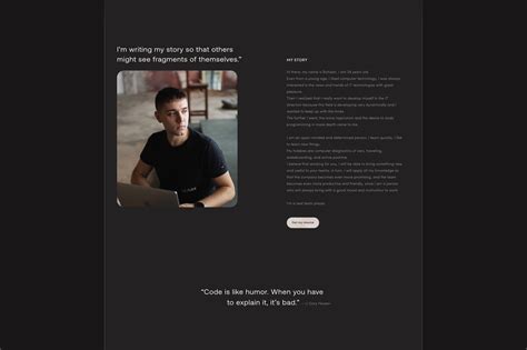 Personal Portfolio Website For Frontend Developer Behance