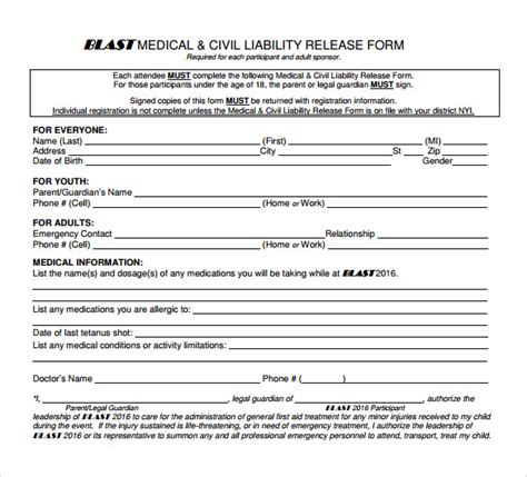 Free 9 Sample Liability Release Form Examples In Pdf Ms Word